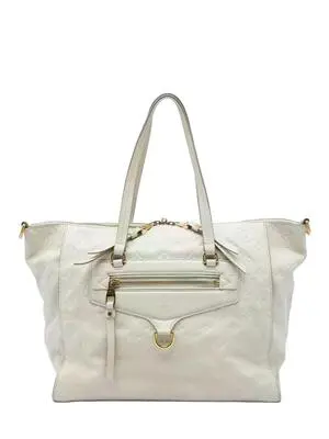 LOUIS VUITTON Monogram Empreinte Lumineuse Pm Satchel - Neutrals