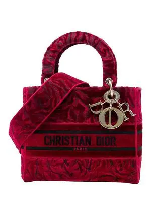 Dior Lady D-lite Satchel - Red