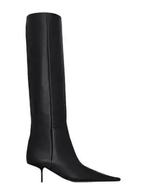 SAINT LAURENT Saint Laurent Pointed-Toe Knee-High Boots