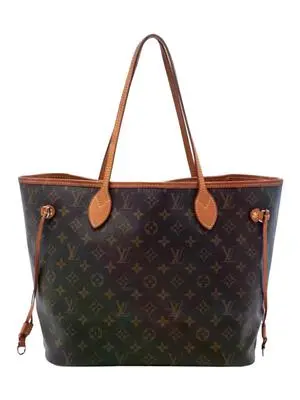 LOUIS VUITTON Monogram Neverfull Mm Tote Bag - Brown