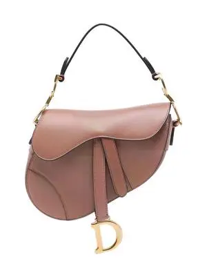 Dior Smooth Calfskin Saddle Bag Satchel - Brown