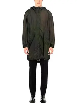 Herno Hooded Zip-up Coat - Black