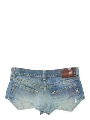 DONDUP 2000s Crystal-embellished Denim Shorts - Blue
