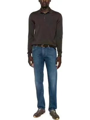 Jacob Cohen Faded Straight-leg Jeans - Blue