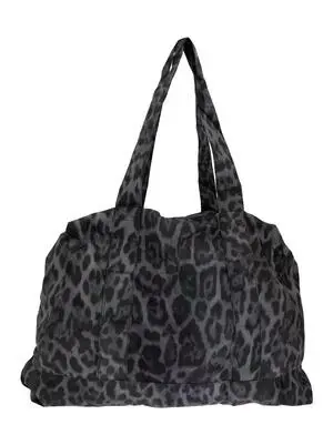 Adidas By Stella McCartney Logo Detail Leopard Print Tote Bag - Grey