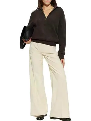 Paul & Shark Half-zip Wool Cardigan - Brown