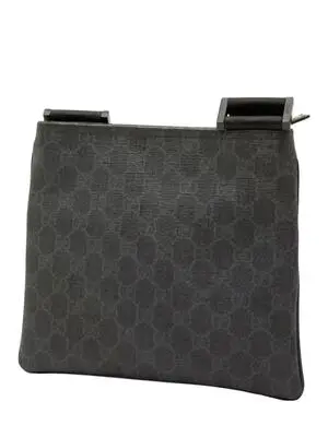Gucci Gg Supreme Monogram Crossbody Bag - Black