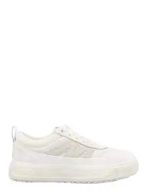 Moncler Altive Nubuck & Suede Lace Up Sneakers - White