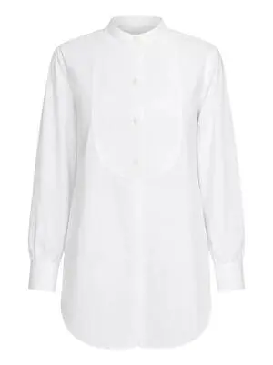THE ROW Evette Bib-front Shirt - White