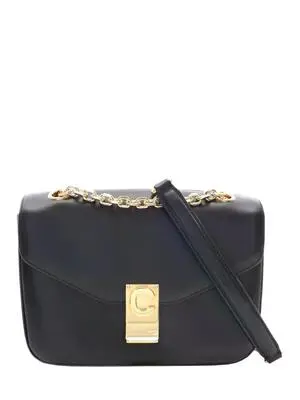 Celine 2010s Medium C Shoulder Bag - Black