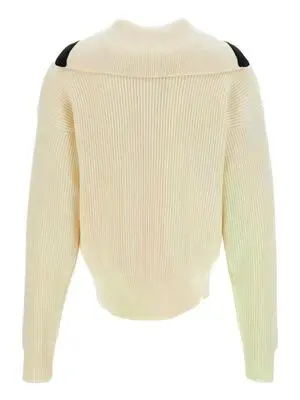 Barena Venezia Ribbed-knit Half-zip Sweater - Neutrals