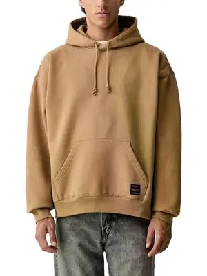 LEVI'S Logo-patch Drawstring Hoodie - Brown