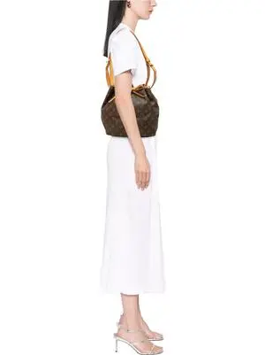 LOUIS VUITTON Monogram Petit Noe Bucket Bag - Brown