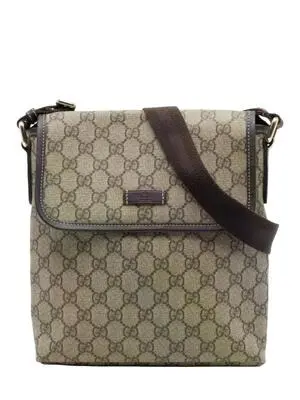 Gucci Gg Supreme Monogram Crossbody Bag - Neutrals
