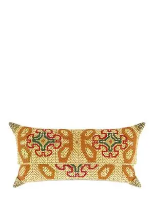 BAVASH DESIGN Embroidered Straw-effect Clutch Bag - Neutrals