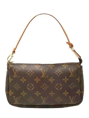 LOUIS VUITTON Monogram Pochette Accessoires Shoulder Bag - Brown