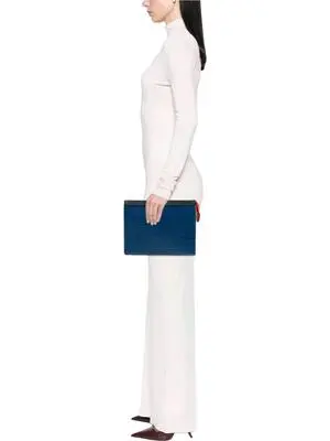 LOUIS VUITTON Epi Pochette Voyage Mm Clutch Bag - Blue