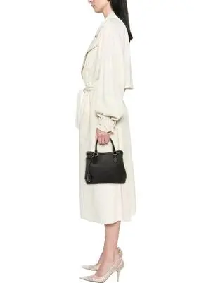 Prada Canvas Canapa Logo Satchel - Black