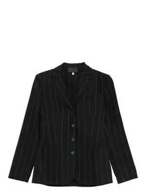 Dolce & Gabbana 2000s Pinstripe-pattern Jacket - Black