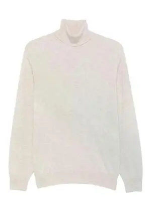 Brunello Cucinelli Brunello Cucinelli Cashmere Roll Neck Sweater Neutrals