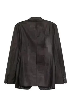 TOM FORD Houndstooth-pattern Single-breasted Suit - Brown