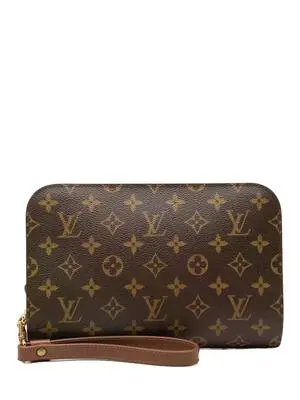 LOUIS VUITTON Monogram Orsay Clutch Bag - Brown