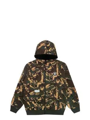 AAPE BY *A BATHING APE Camo Reversible Zip-up Hoodie - Brown