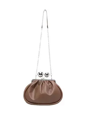 Max Mara Pasticcino Leather Shoulder Bag Neutrals