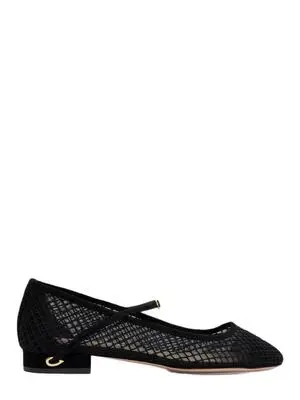Jennifer Chamandi Paolo Mesh Ballet Flats - Black