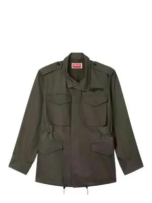 Kenzo Emblem Herringbone Jacket - Green