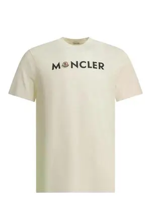 Moncler Logo Cotton T-shirt Neutrals