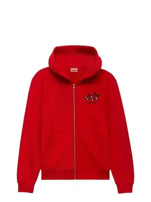 Kenzo Sounds Zip-up Hoodie - Red