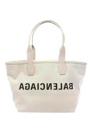 Balenciaga 2000s Cities Paris Jumbo Tote Bag - Neutrals