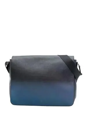 Fendi Zucca Spalmati Ombre Flap Crossbody Bag - Black