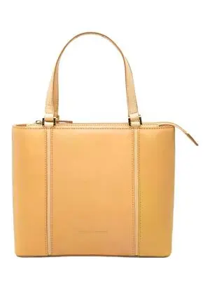 Burberry Leather Tote Bag - Brown