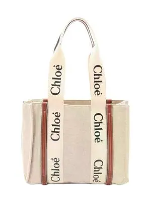 Chloé Woody Tote Bag - Neutrals