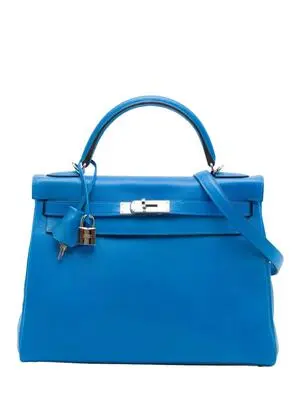 Hermès 32 Satchel - Blue