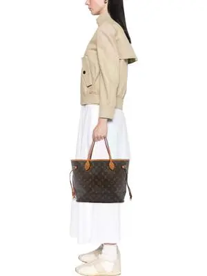 LOUIS VUITTON Monogram Neverfull Mm Tote Bag - Brown
