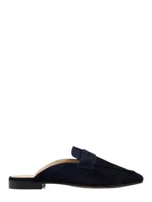 SOPHIQUE Riviera Suede Slippers - Blue