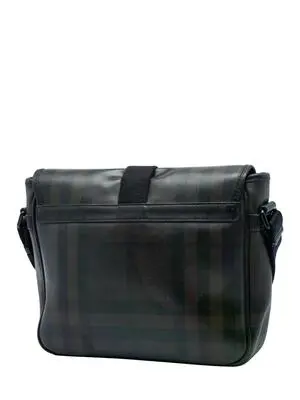 Burberry Smoke Check Coated Canvas Crossbody Bag - Brown