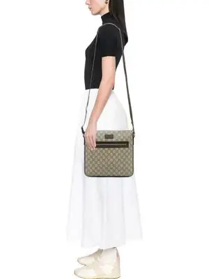 Gucci Gg Supreme Crossbody Bag - Neutrals