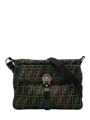 Fendi Zucca Canvas Crossbody Bag - Brown