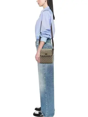 Gucci Gg Supreme Crossbody Bag - Neutrals