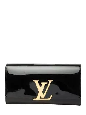 LOUIS VUITTON Vernis Louise East West Clutch Bag - Black