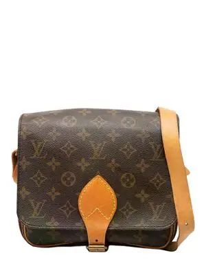 LOUIS VUITTON Monogram Cartouchiere Mm Crossbody Bag - Brown