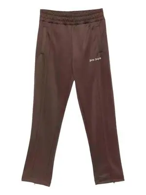 Palm Angels Embroidered-logo Side-stripe Track Pants - Brown