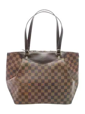 LOUIS VUITTON Damier Ebene Westminster Gm Shoulder Bag - Brown