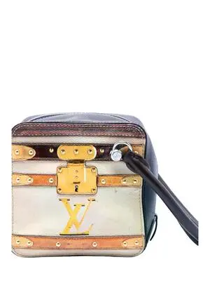 LOUIS VUITTON Louis Vuitton 2018 Transformed Canvas Time Trunk Square Bag Satchel