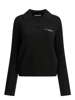 Givenchy Logo Polo Shirt Sweater - Black