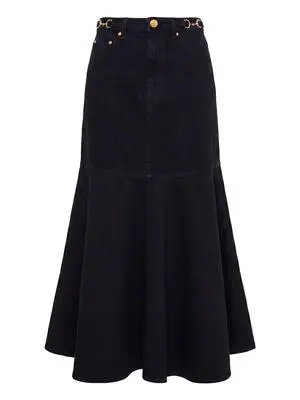 Ulla Johnson The Madelyn Denim Skirt - Noir